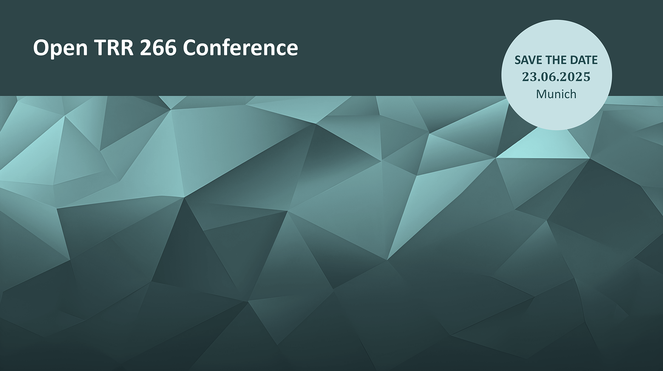 Open TRR 266 Conference 2025 - TRR 266 Accounting for Transparency